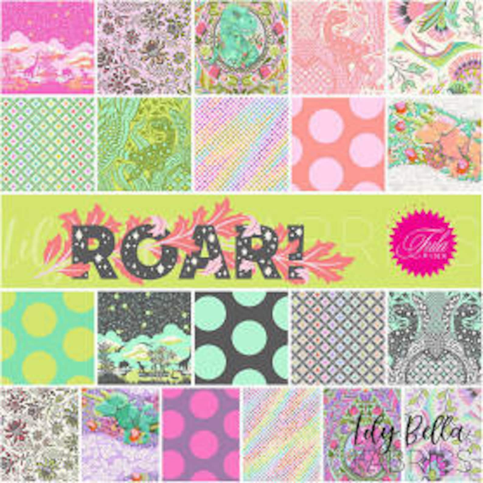 Tula Pink ROAR, 10" Charm Pack, Freespirit, Tula Troops, FB610TP.ROAR ...