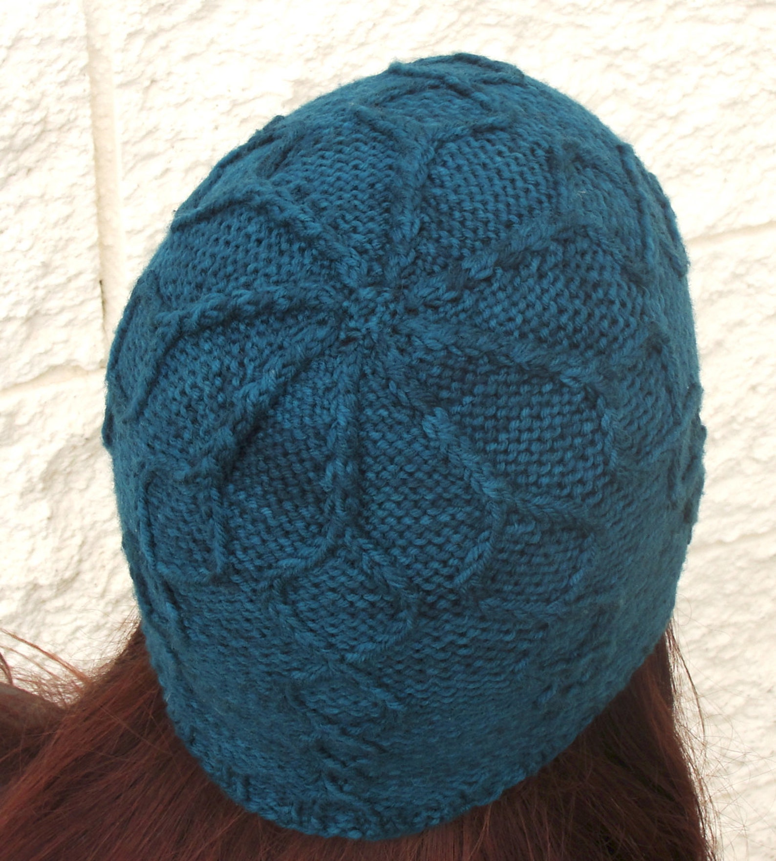PDF Knitting Pattern: Helix Beanie, Worsted-weight, Cabled, Top-down ...