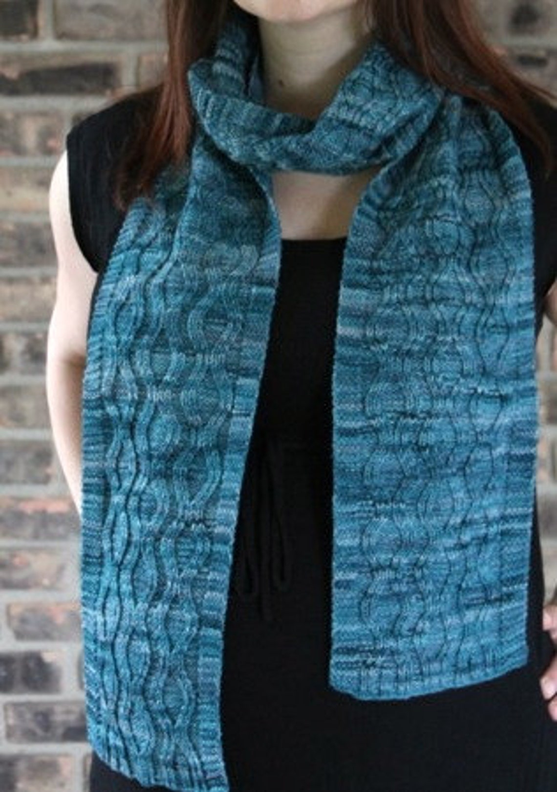 PDF Knitting Pattern: Oscillation Scarf Textured Scarf With a | Etsy