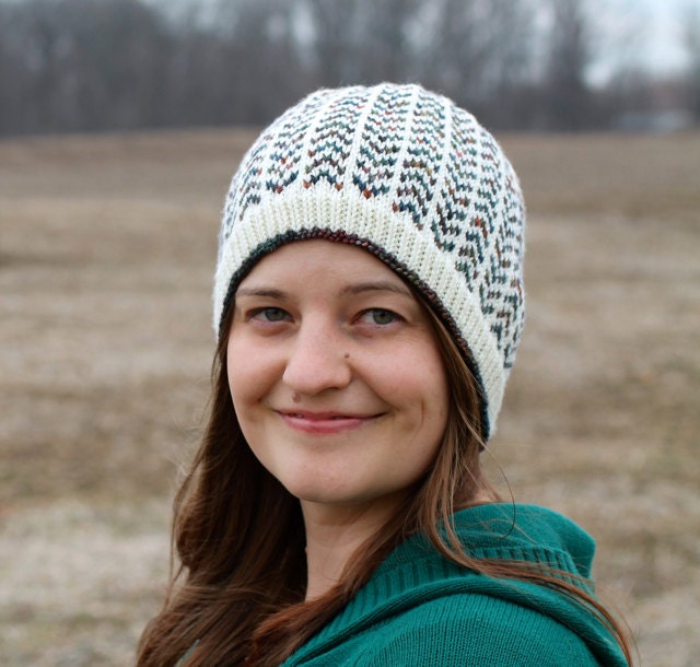 PDF Knitting Pattern: Transposition Hat, Stranded Beanie Perfect for ...