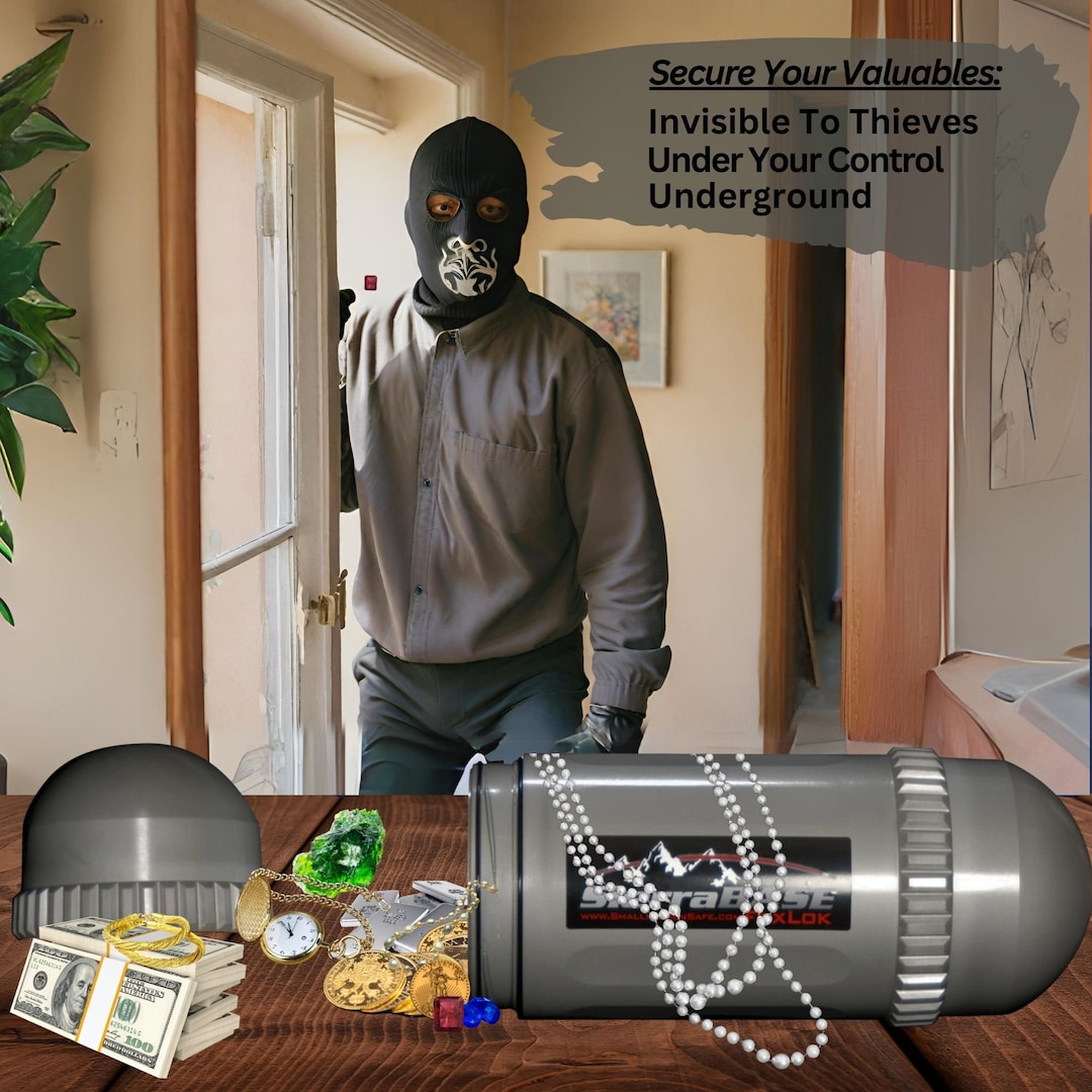 Underground Money Box | Storage Stash Box. Secure Valuables: Emergency ...