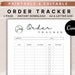 Online Order Tracker, Purchase Order Canva Template, Printable Etsy ...