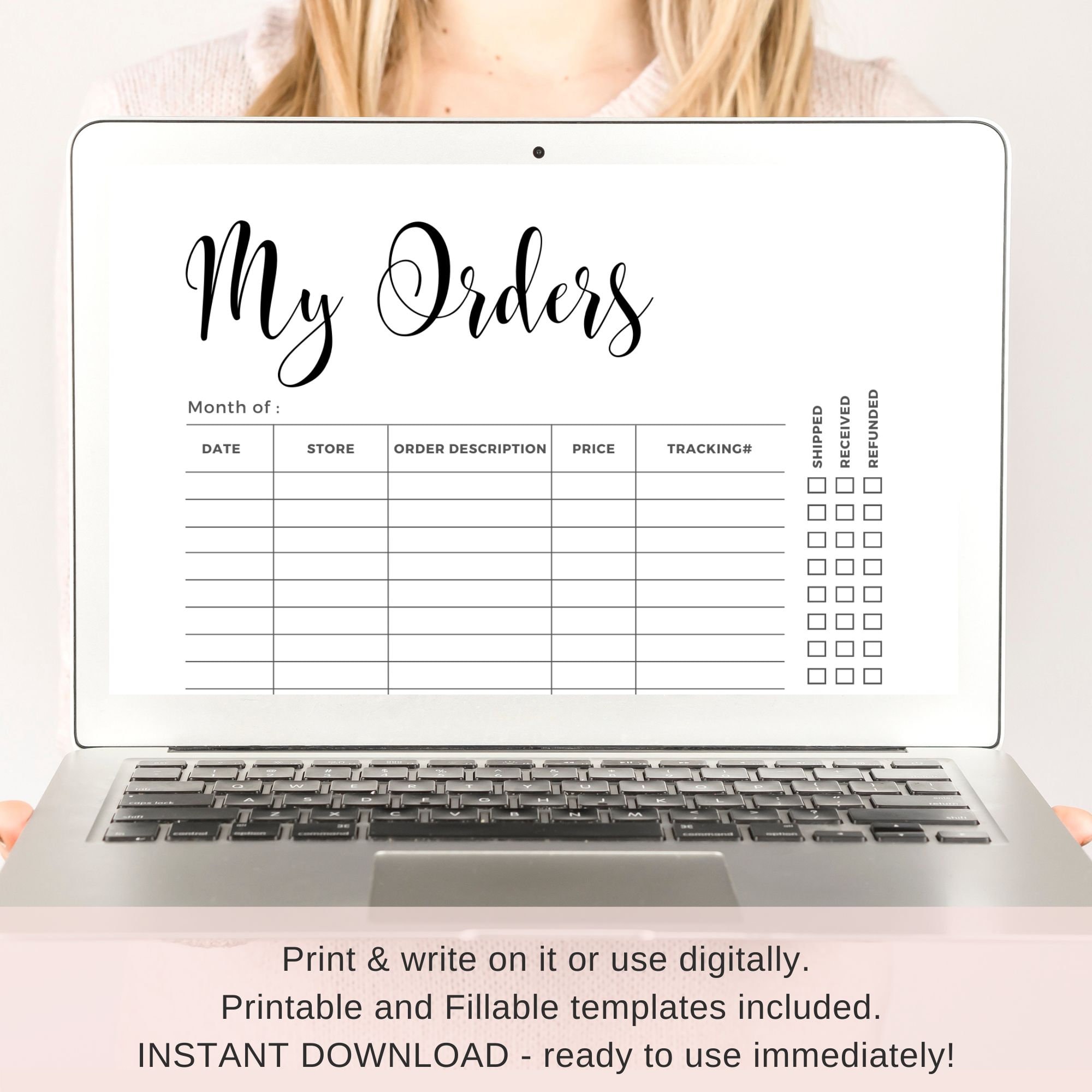 My Orders History Template, Purchase Order Tracker, Track My Order ...