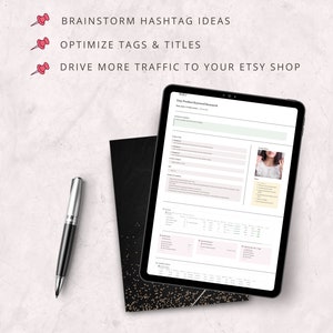 Digital Planner Notion Template, Keyword Research Tool for Etsy Product ...