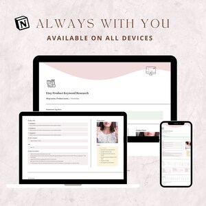 Digital Planner Notion Template, Keyword Research Tool for Etsy Product ...