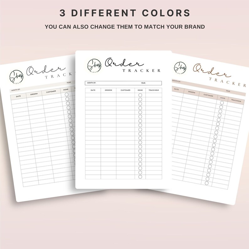 Online Order Tracker, Purchase Order Canva Template, Printable Etsy ...