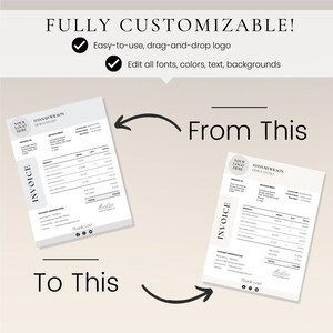 Downloadable Invoice Template, Customizable Invoice & Receipt Template ...