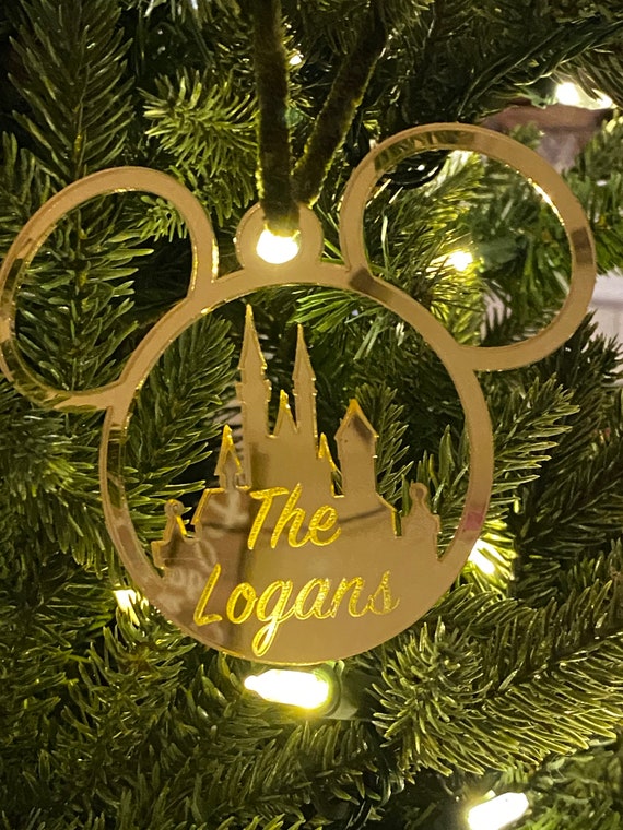 Disney Castle Personalized Ornament. | Etsy