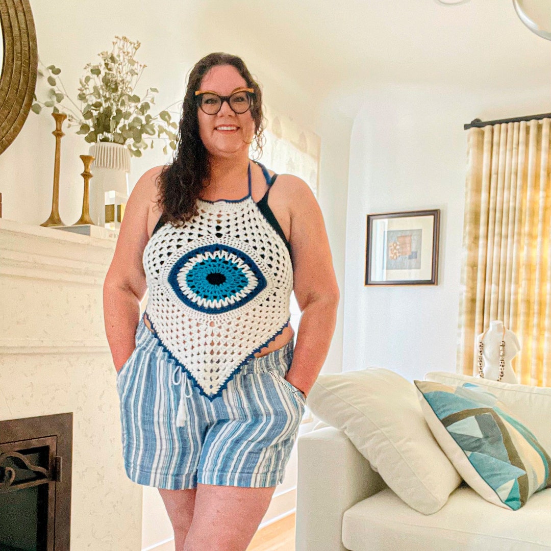 PATTERN: Evil Eye Crop Top PATTERN - Etsy