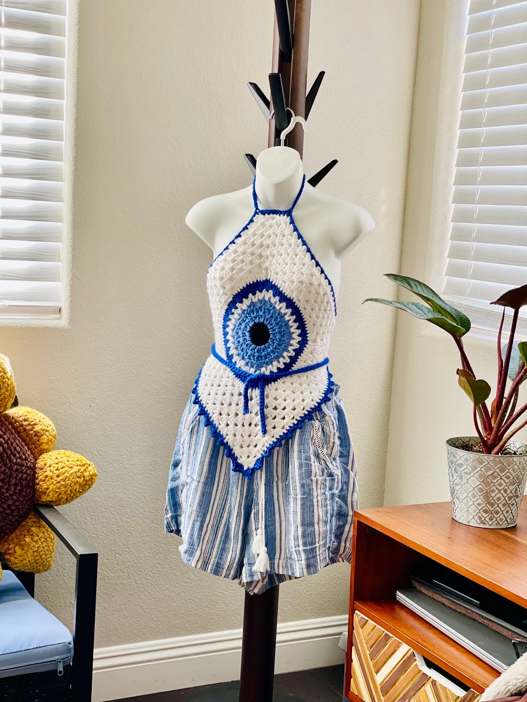 PATTERN: Evil Eye Crop Top PATTERN - Etsy