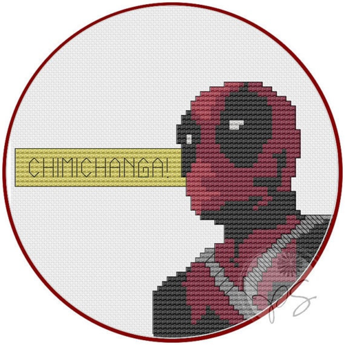 Deadpool Printable PDF Pattern - Etsy