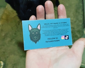 Printable ADA Service Dog Rights Information Card - Etsy