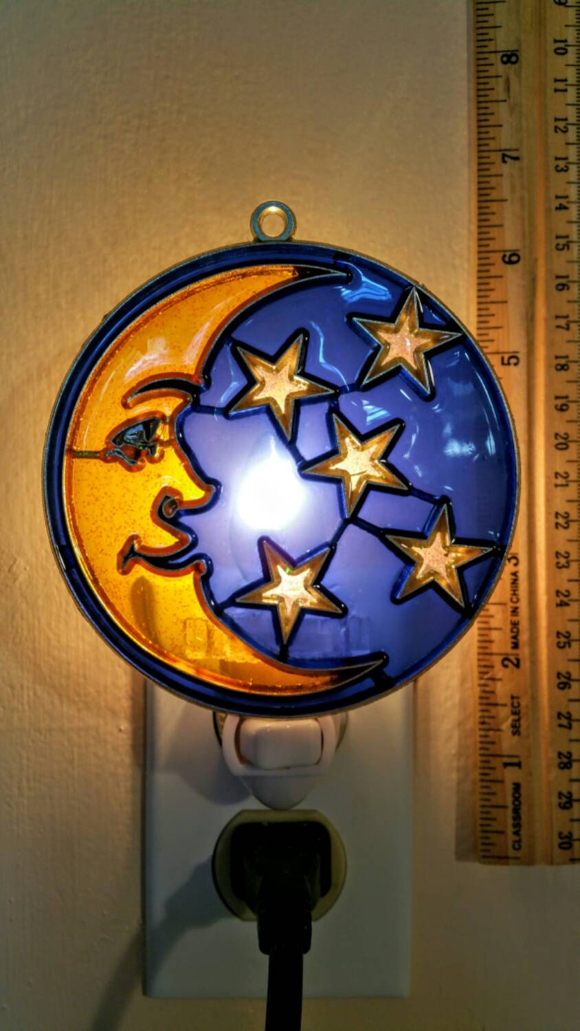 Moon and Stars Night Light - Etsy