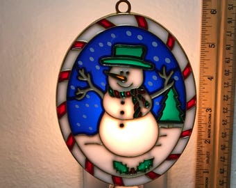 Snowman Bubble Night Light | Etsy