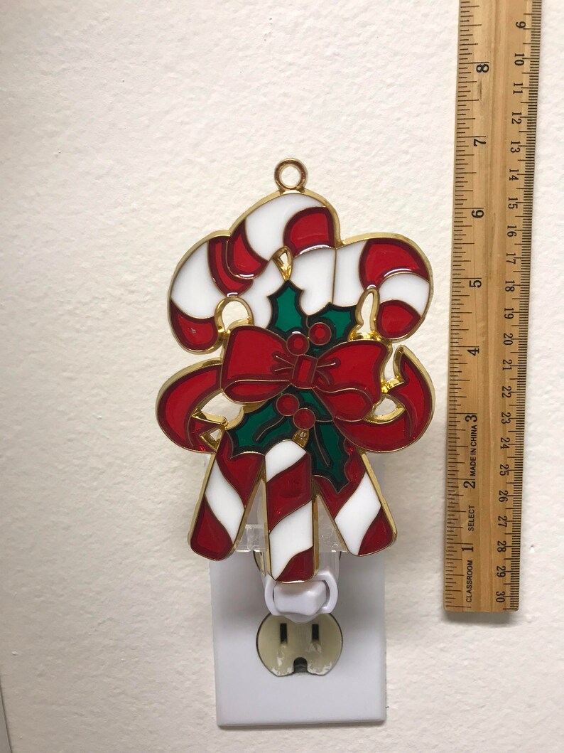 Candy Cane Night Light - Etsy