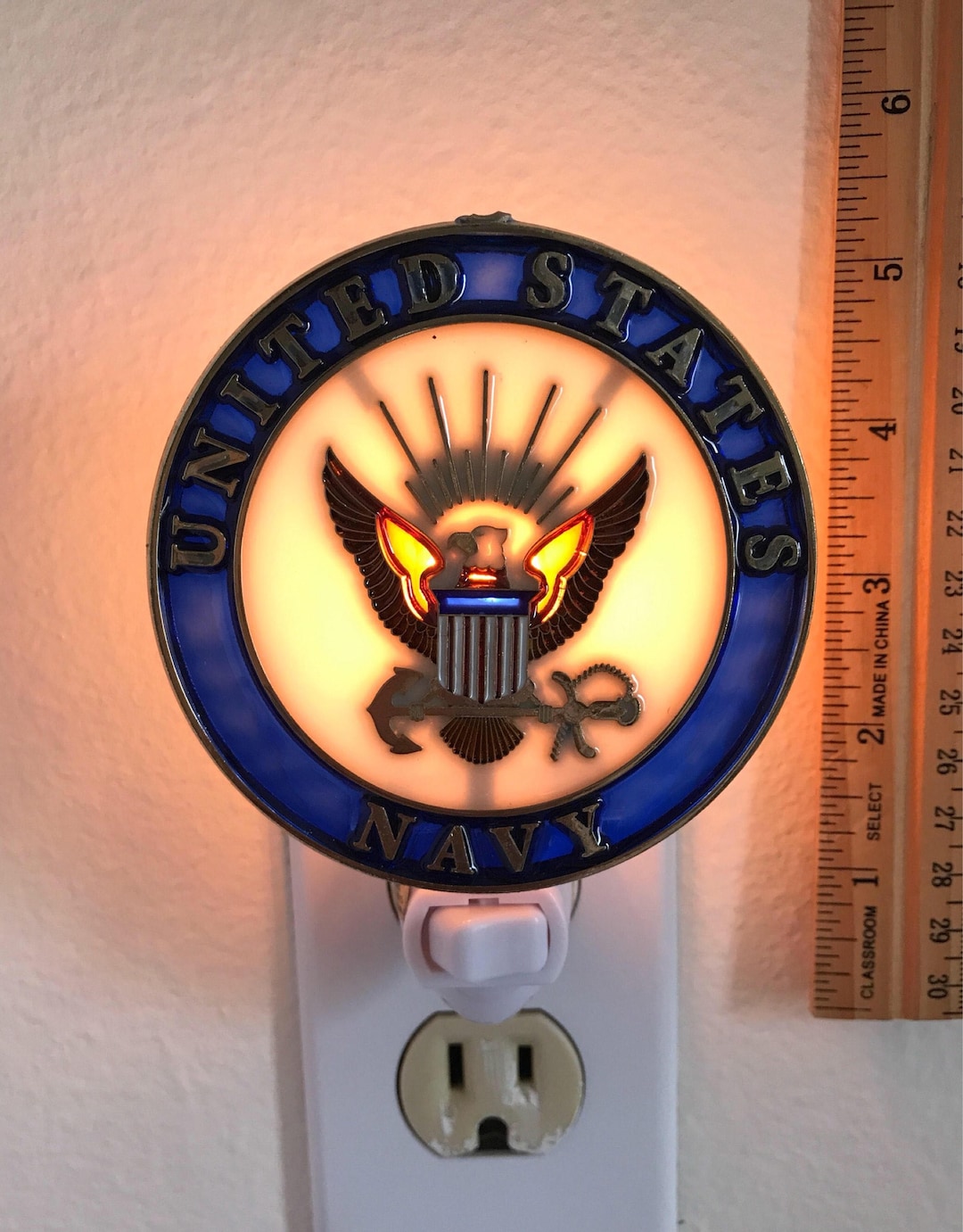 Navy Night Light - Etsy