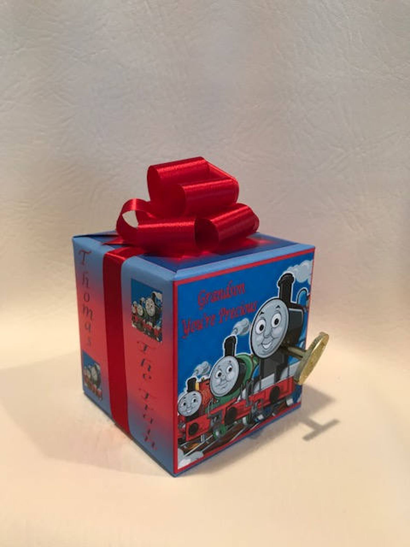 Thomas the Tank Engine Music Box Wrapped as a Gift - Etsy