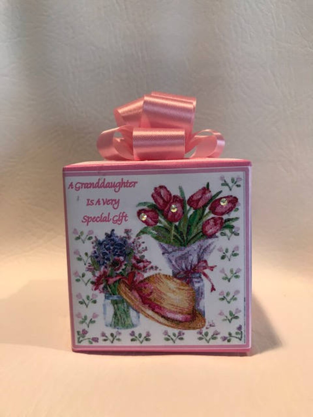 Pink Floral Music Box Wrapped as a Gift - Etsy