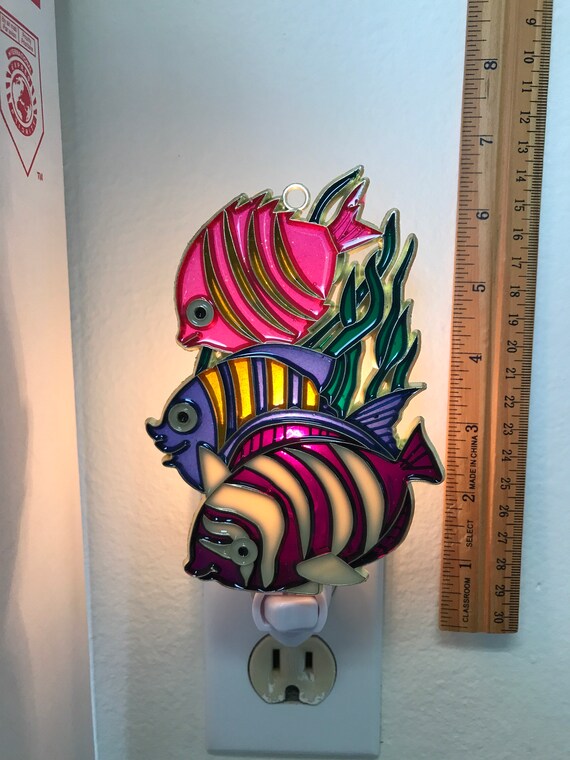 Tropical Fish Night Light Colorful Fish Night Light Etsy