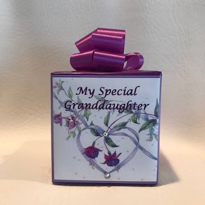 Purple Floral Music Box Wrapped as a Gift - Etsy