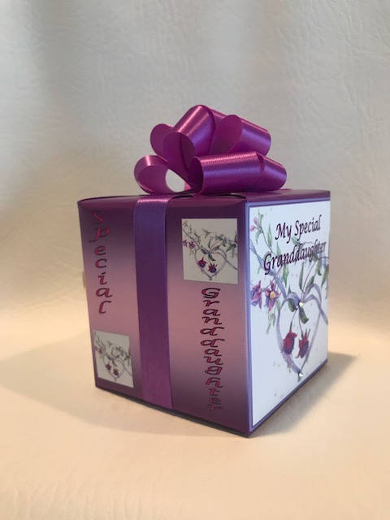 Purple Floral Music Box Wrapped as a Gift - Etsy