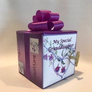 Purple Floral Music Box Wrapped as a Gift - Etsy