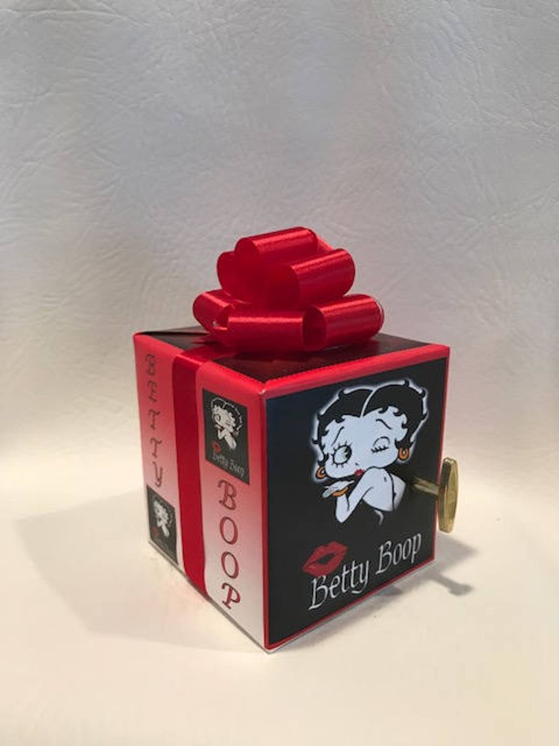 Betty Boop Music Box Wrapped as a Gift | Etsy