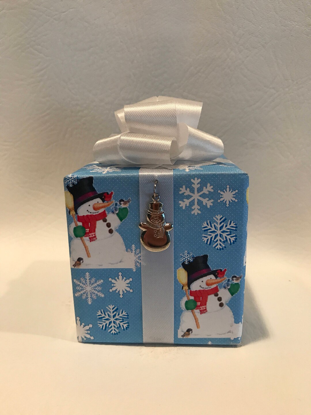 Snowman Music Box Wrapped as a Gift - Etsy
