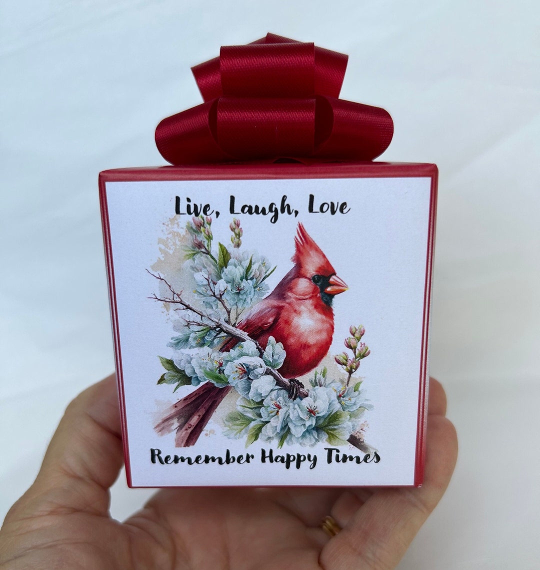 Cardinal Music Box Wrapped as a Gift - Etsy