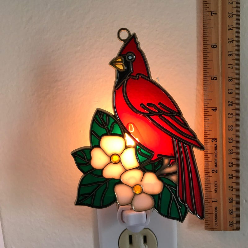 Lighted Cardinal - Etsy