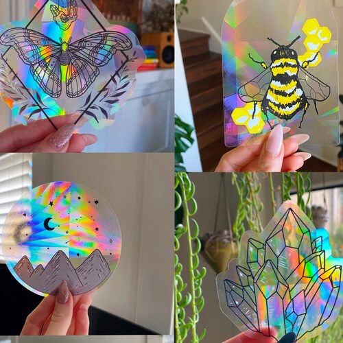 Set of 6 Suncatchers Window Decal Rainbow Maker Prism | Etsy