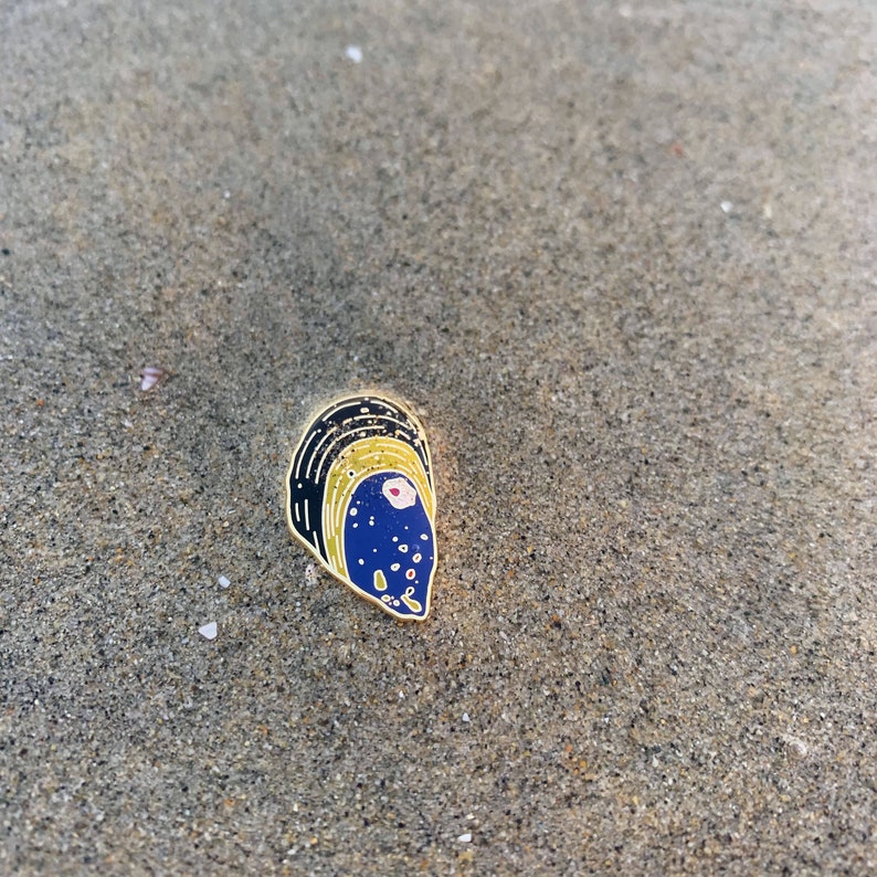 Seashell Pin Enamel Pin Hard Enamel Shell Ocean - Etsy