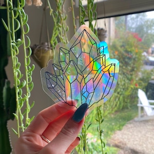 Crystal Suncatcher | Window Decal | Rainbow Maker | Prism | Vinyl - Etsy