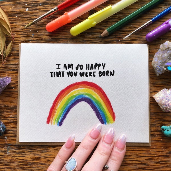 Trans Birthday Card - Etsy