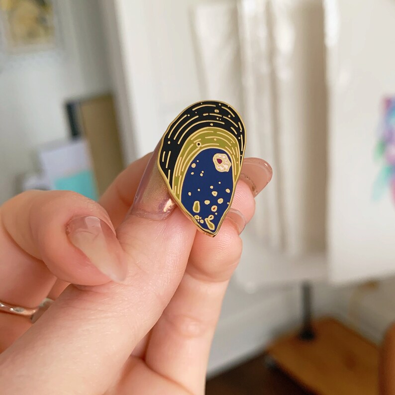 Seashell Pin Enamel Pin Hard Enamel Shell Ocean - Etsy