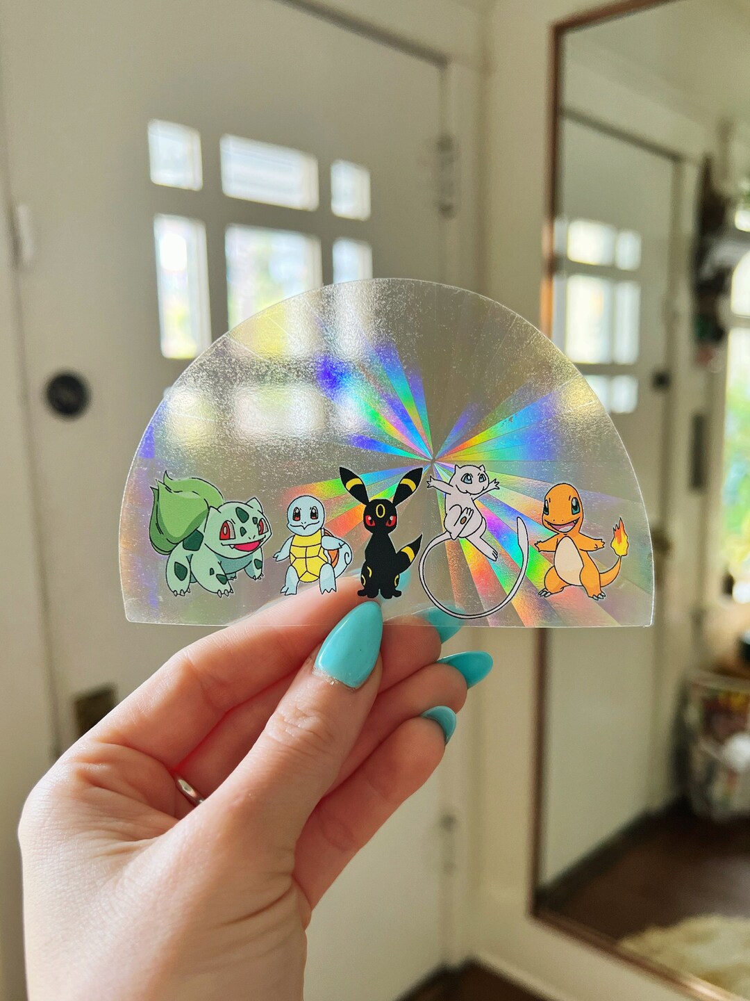 Pokemon Inspired Suncatcher | Window Decal | Umbreon | Squirrel ...