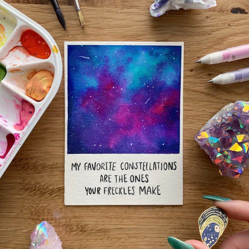 My Favorite Constellations Are the Ones Your Freckles Make | Greeting ...
