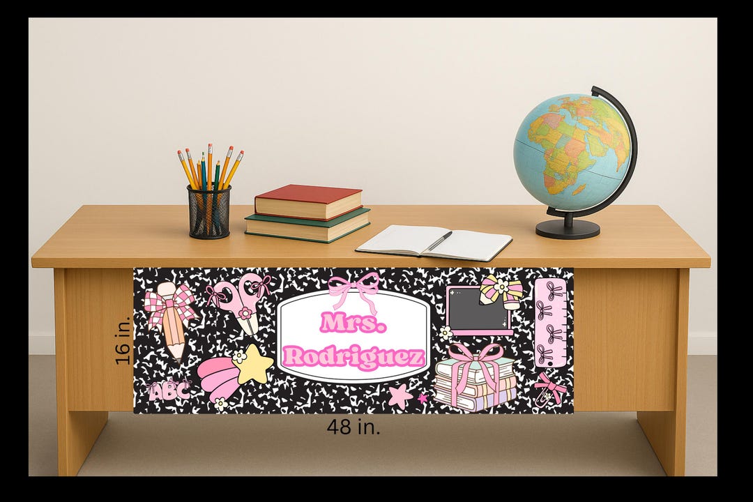 Teacher Desk Banner, Banners, Teacher Desk Sign, Classroom Signs ...