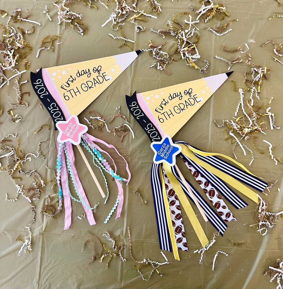 First Day of School Pennant! Back to School Flag, Pennant, Party Flag ...