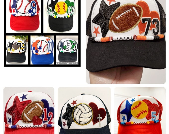 Baseball Mom Trucker Hat Custom Patches - Etsy