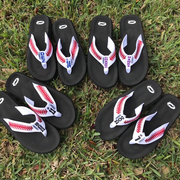 Football Flip Flops - Etsy