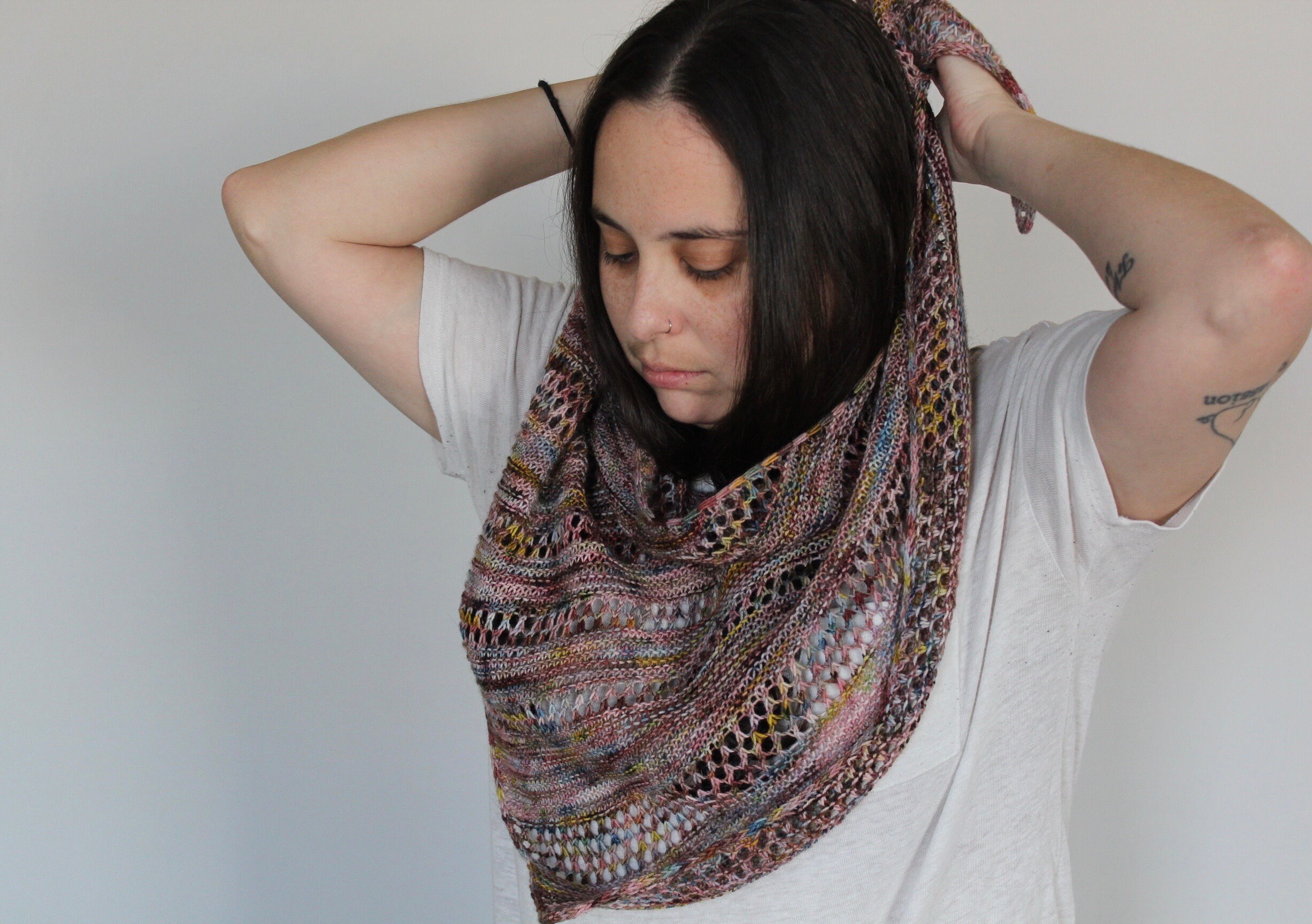 All Eyelets on Me Shawl KNITTING PATTERN - Etsy