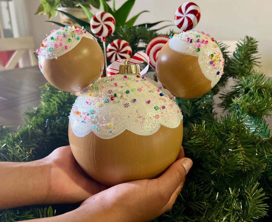 Disneys Gingerbread Mickey Ornament Huge Large Christmas Decoration - Etsy