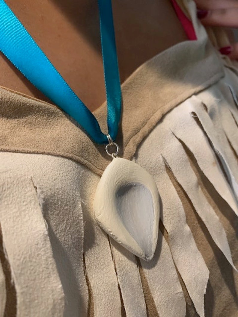 Disneys Pocahontas Necklace Pendant With Ribbon - Etsy