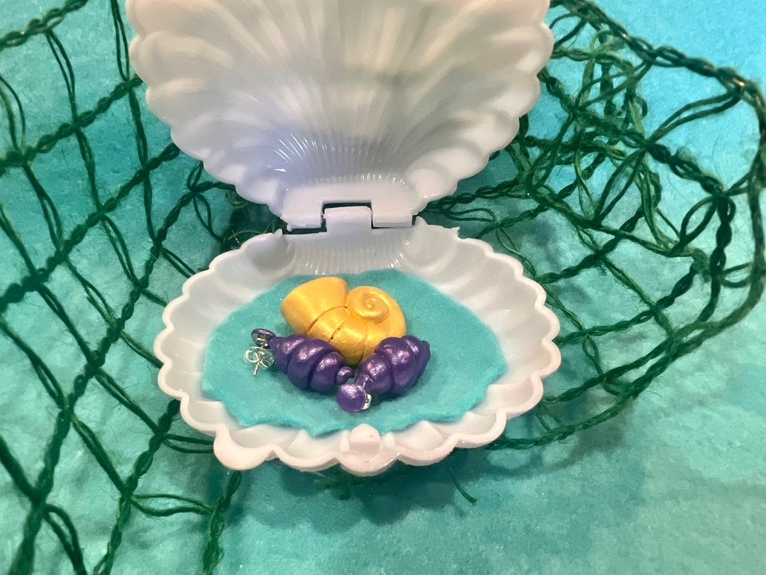 Disneys Inspired Baby / Toddler Ursula Sea Shell Necklace and Eaings ...