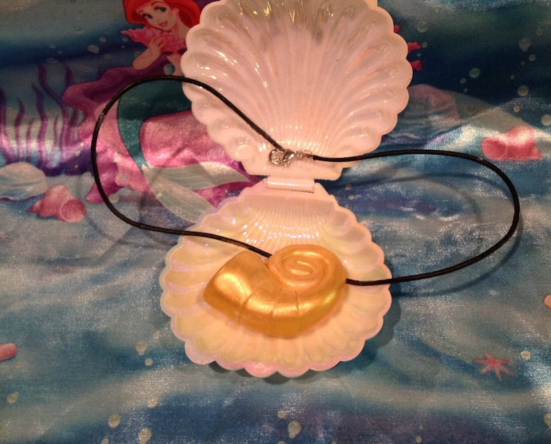 DISNEY INSPIRED the Little Mermaids Ursula Sea Shell Pendant - Etsy