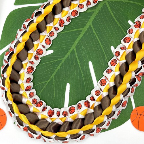 Basketball Ribbon Lei/senior Night Gift - Etsy
