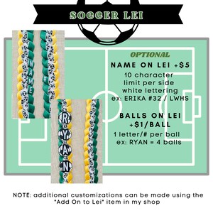 Soccer Ribbon Lei (senior Night, Graduation) - Etsy