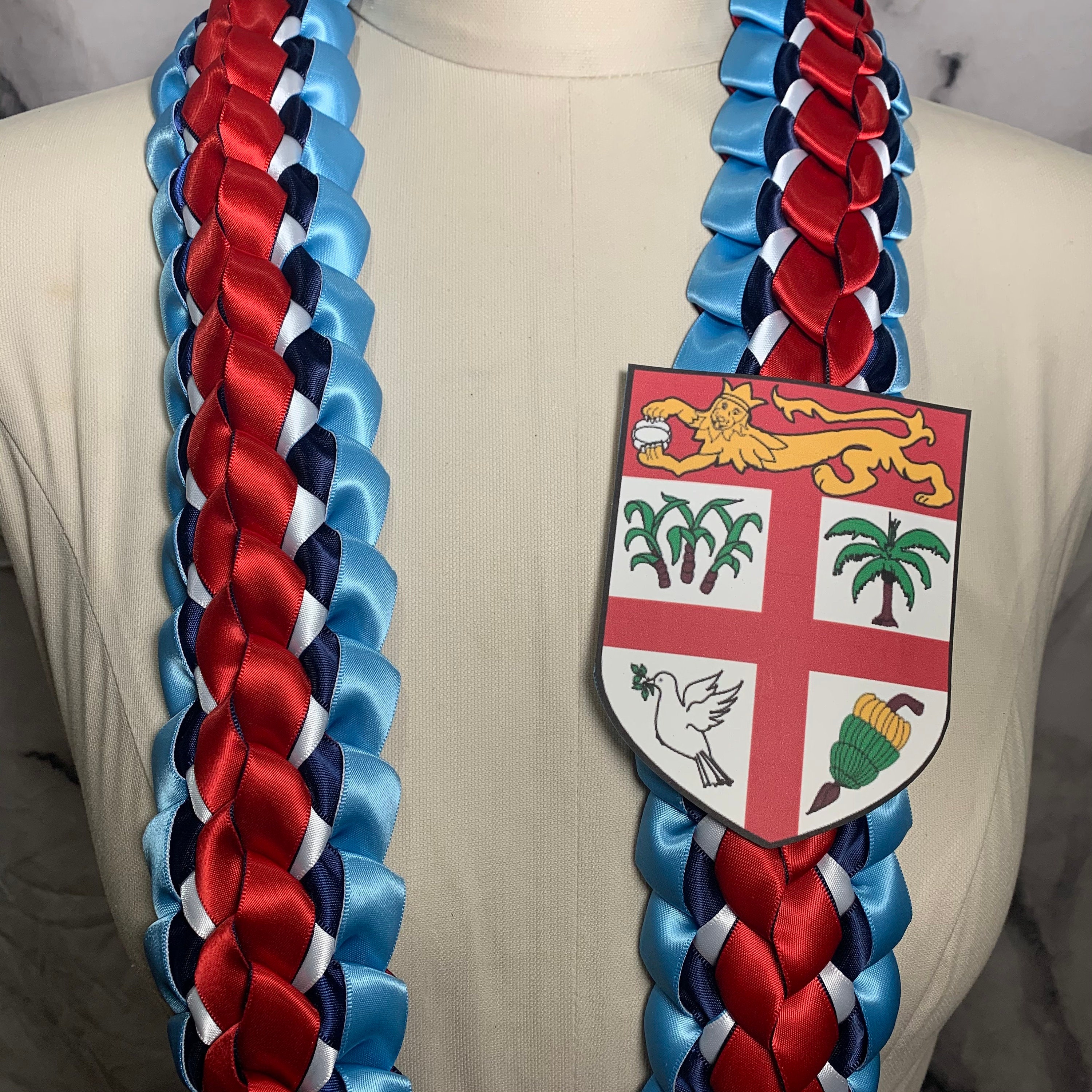 Fiji Flag Pride Lei | Etsy