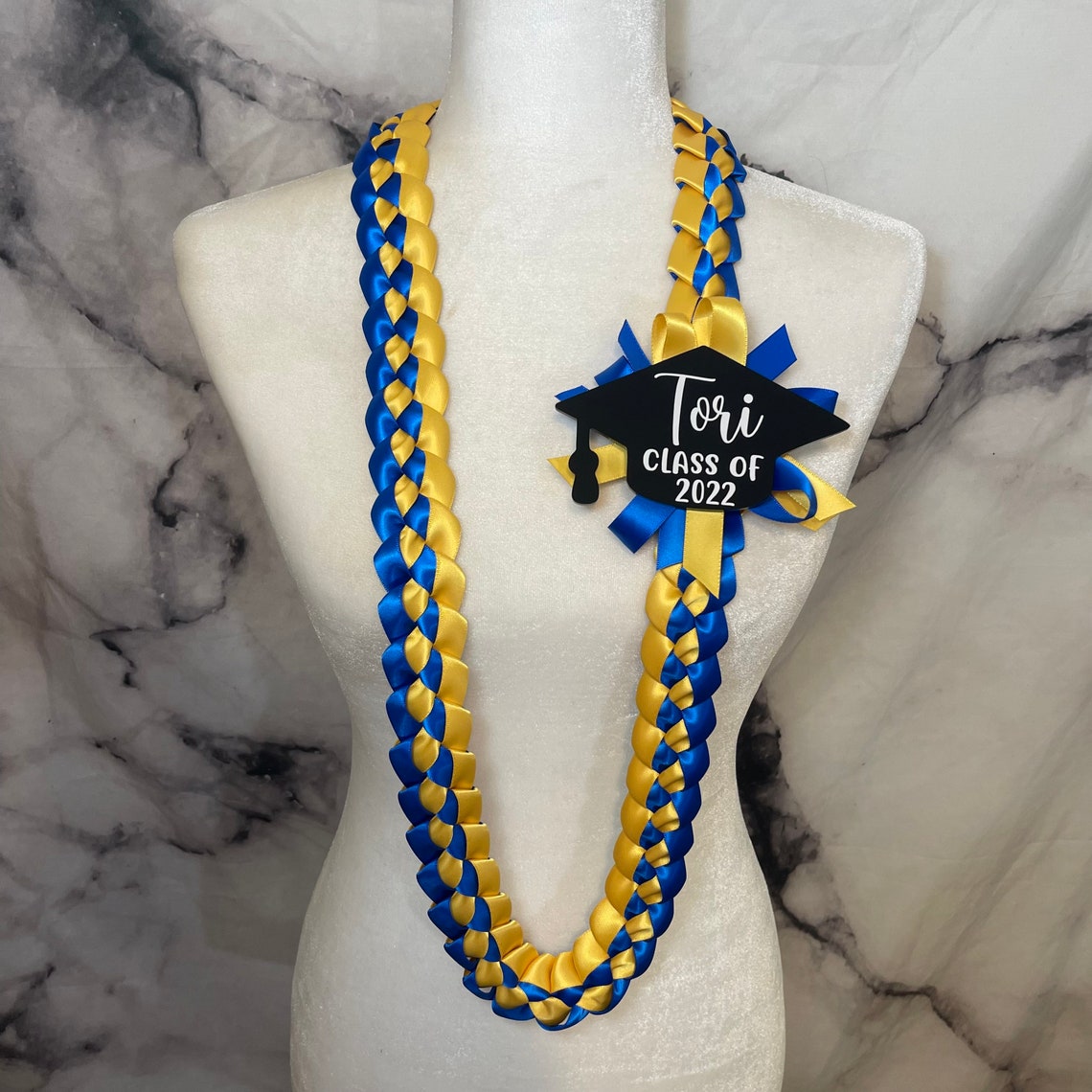 Single Ribbon Lei Acrylic Graduation Cap - Etsy